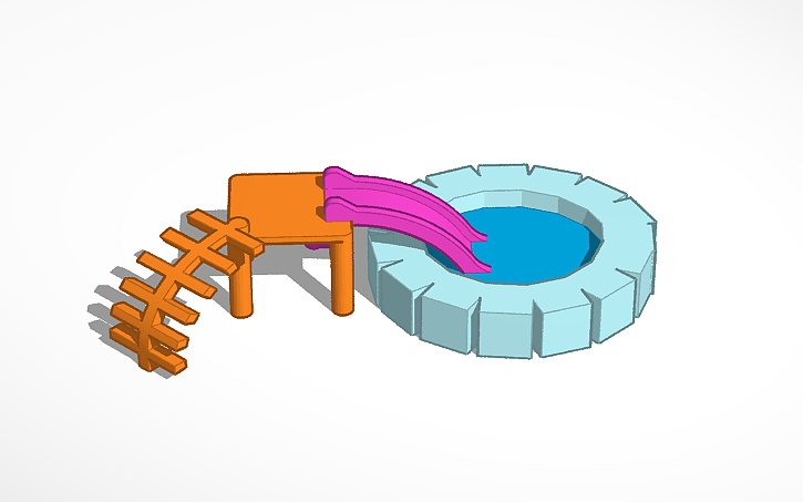 3D design Swimming pool - Tinkercad