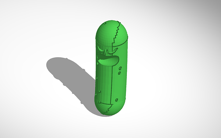 3D design pickle rick design | Tinkercad