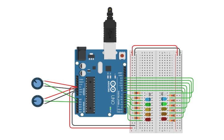 Circuit design Ground sensing Project - Tinkercad