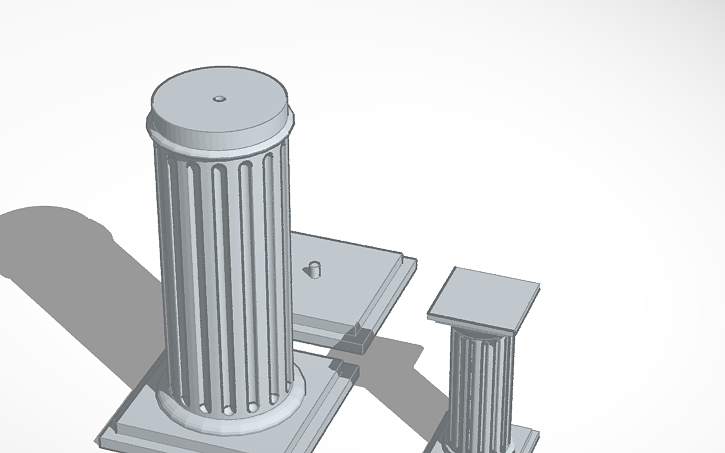 3D design roman column | Tinkercad