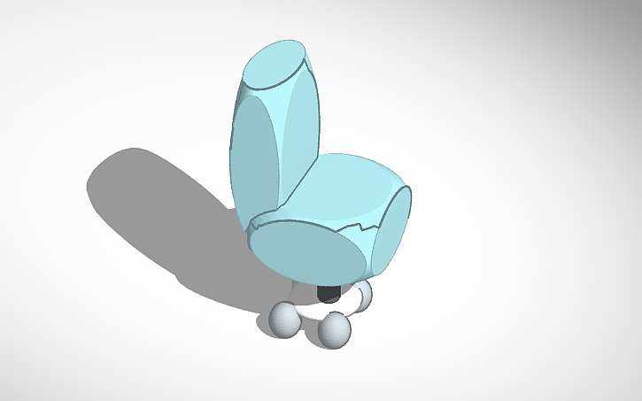3D design Desk Chair - Tinkercad