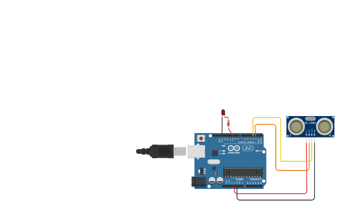 Circuit design Adruino-Sensor-LED Project - Tinkercad