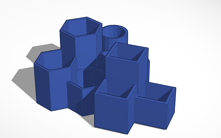 3D design pencil case - Tinkercad