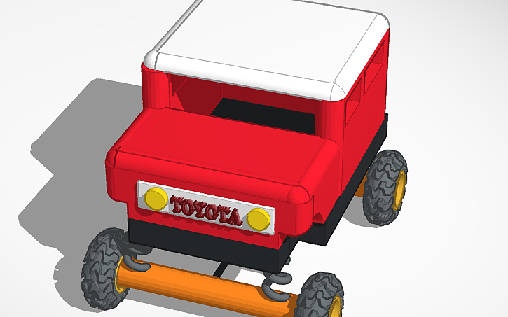 3D design Toyota Land Cruiser Fj40 - Tinkercad