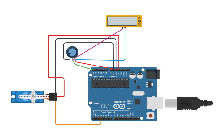 Circuit design Servos 2 Student Copy Year 9 Engineering | Tinkercad