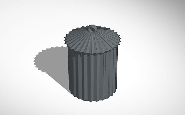 3D design Trashcan - Tinkercad