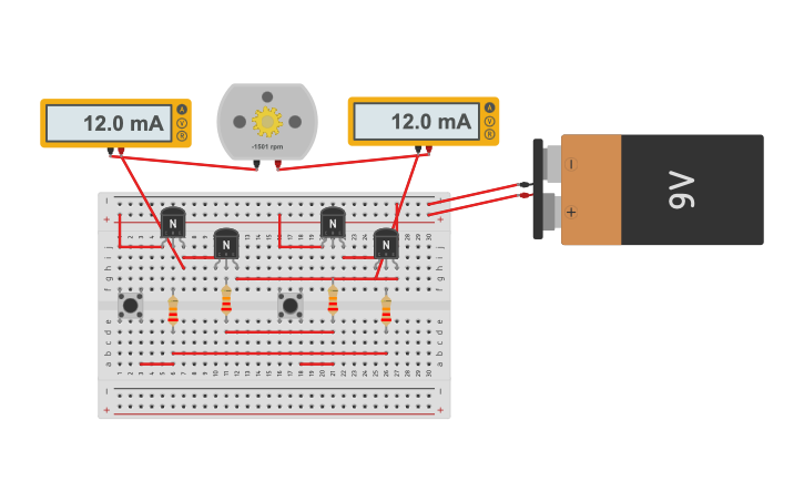 Circuit design 1.3 Lab: H-Bridge - Tinkercad