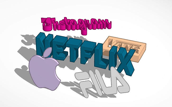 3D design logos - Tinkercad