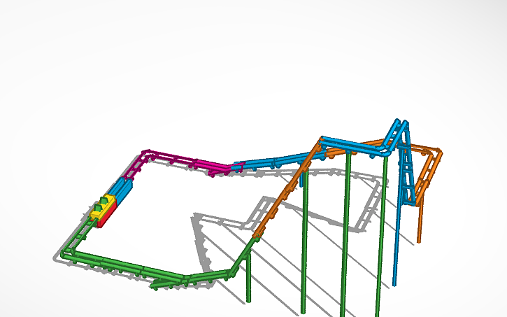 3D design Rollercoaster - Tinkercad