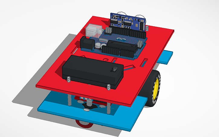 3D design arduino araba - Tinkercad