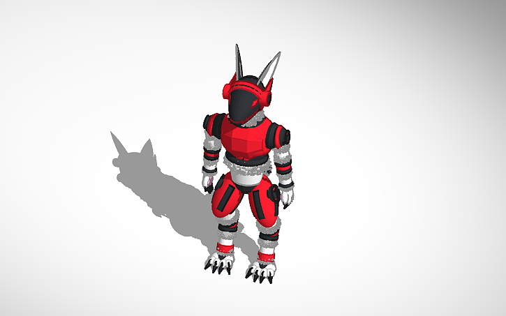 3D design [Revised ver.] Red the protogen - Tinkercad