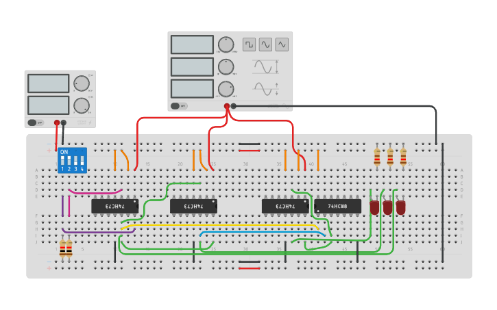 Circuit Design 3 Bit Synchronous Counter 0 7 Kacc Tinkercad