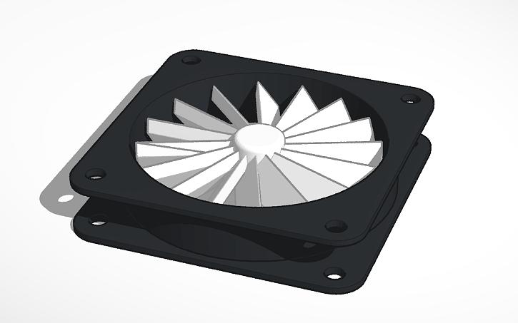 3D design Case Fan Arctic Cooling AC F12 - Tinkercad