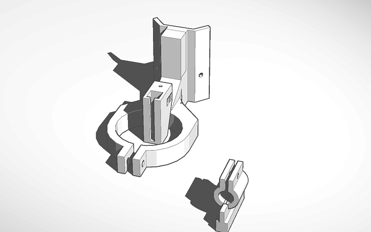 3D design Spring-loaded pen holder for MPCNC - Tinkercad