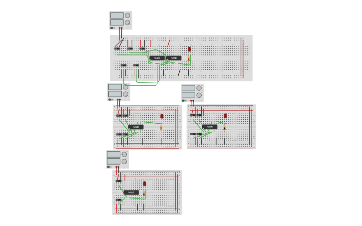 Circuit design BCD Converter - Tinkercad