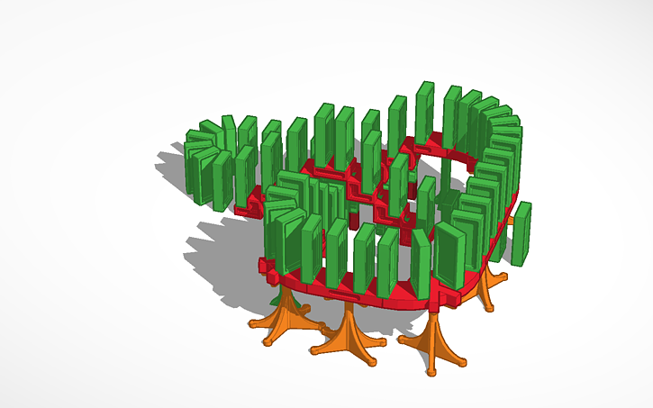3D design Domino Full Set (Display) - Tinkercad