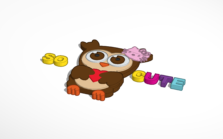 3D design Sooooooo Cute - Tinkercad
