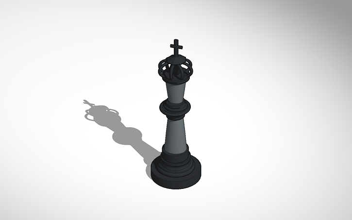 3D design Chess King - Tinkercad