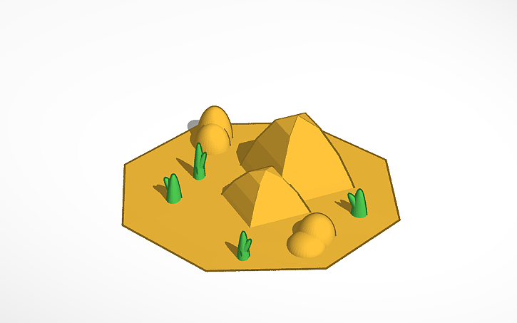 3D design Egyptian Desert | Tinkercad