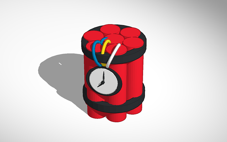 3D design time bomb - Tinkercad