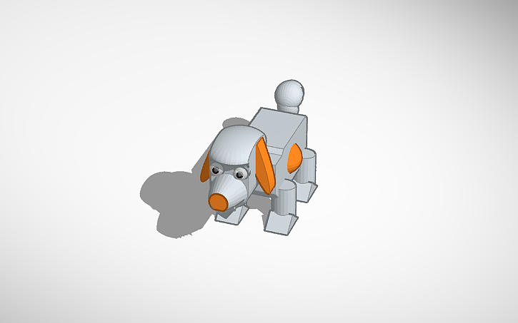 3D design Robotic Dog - Tinkercad