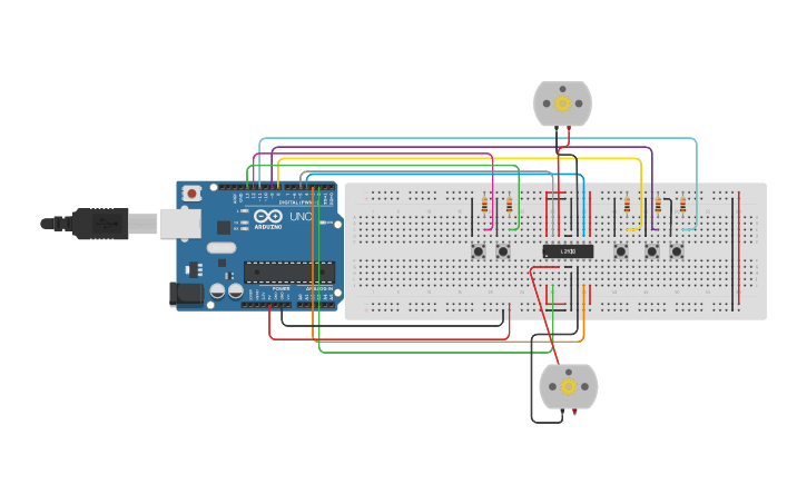 Circuit design CARRO | Tinkercad