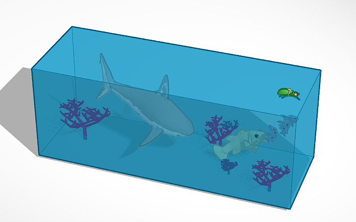 3D design life under the sea - Tinkercad