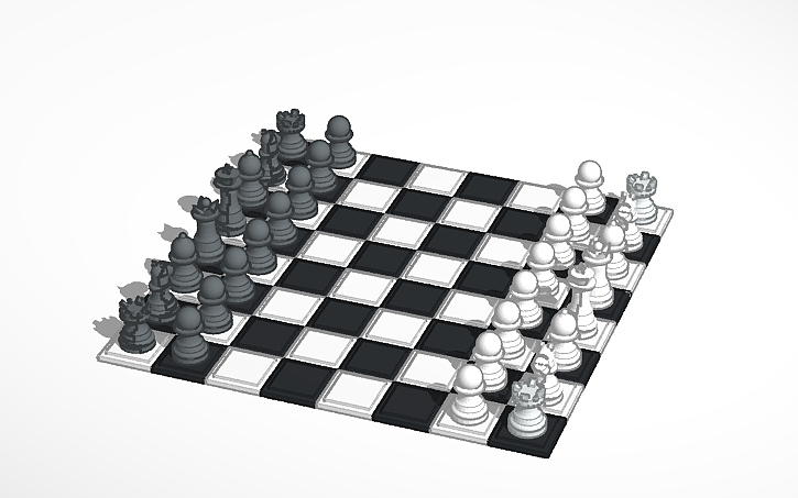 3D design Scacchi - Tinkercad