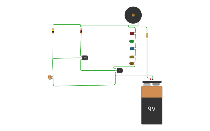Circuit design Smart Street Lighting System - Tinkercad