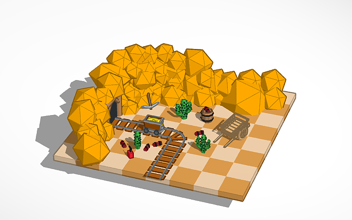 3D design Desert scene | Tinkercad