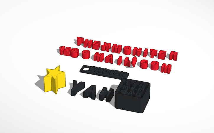 3D design key chain | Tinkercad