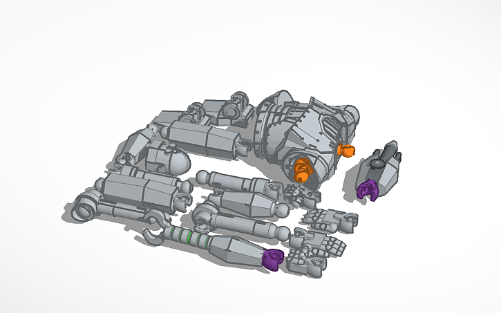3D design Iron Giant Figure print out but a better torso | Tinkercad