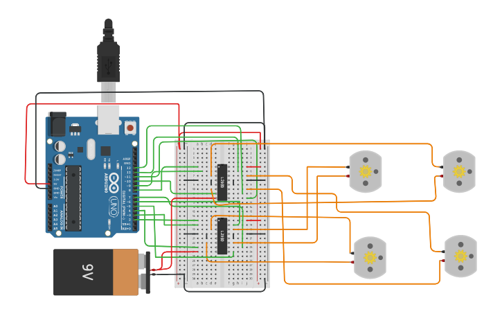 Circuit design ABS Circuit Diagram - Tinkercad