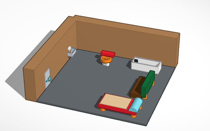 3D design Bathroom - Tinkercad