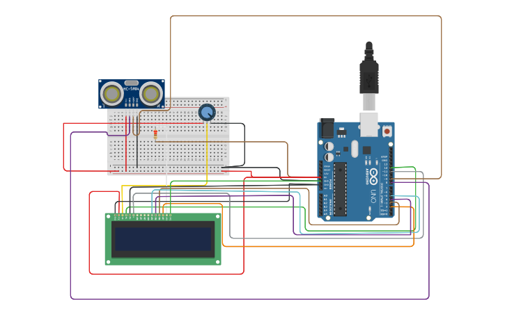 Circuit design ULTRASONICO - ARNALDO LIMA DE SOUSA - Tinkercad