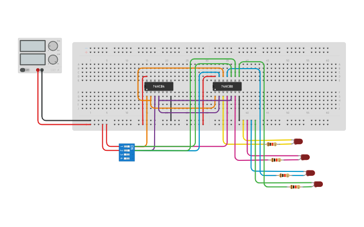 Circuit Design Simple Decoder Tinkercad 