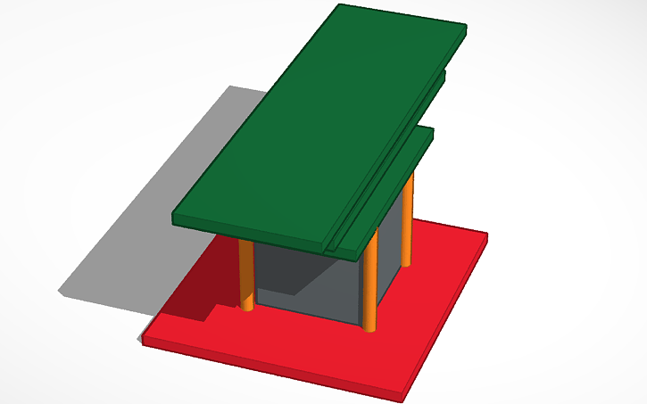 3D design japan temple | Tinkercad