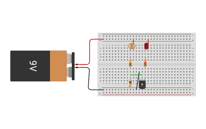Circuit design light detector - Tinkercad