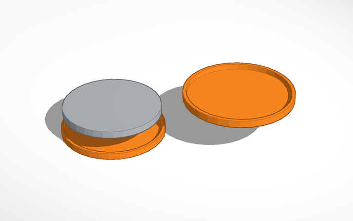 3D design Penny Coin Case (To Scale) - Tinkercad