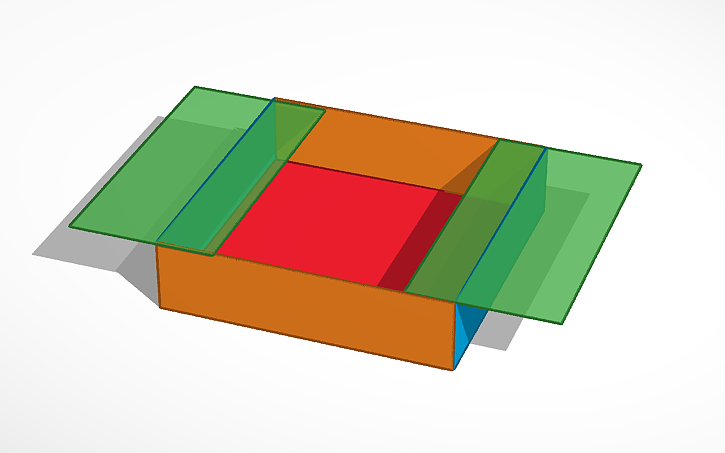 3D design slide box - Tinkercad