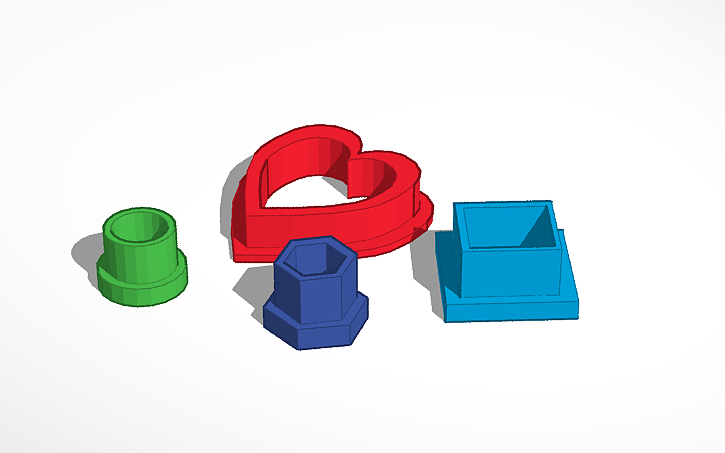 3D design cookie cutters - Tinkercad