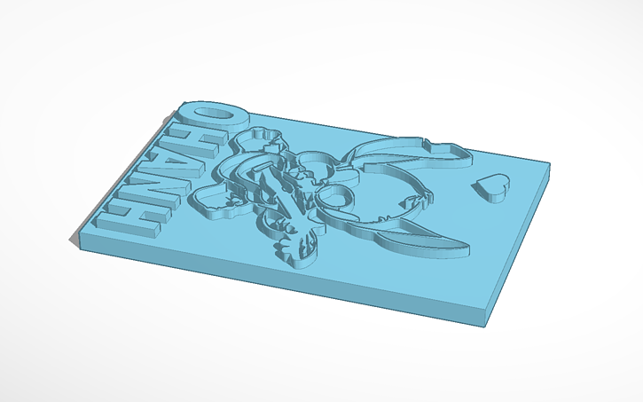 3D design ohana lelo and stitch | Tinkercad