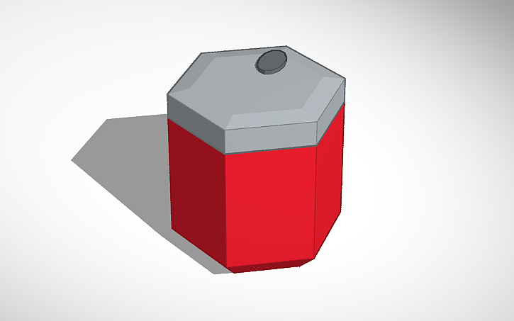 3D design low-poly soda can | Tinkercad