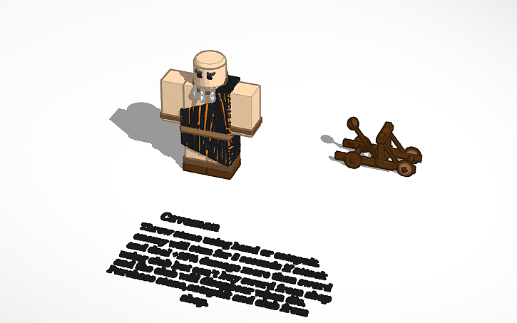 3D design Roblox Bedwars kit ideas#1 - Tinkercad