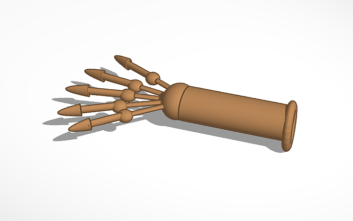 3D design Top View Beaver Hand | Tinkercad