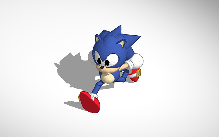 3D design SONIC R - Tinkercad