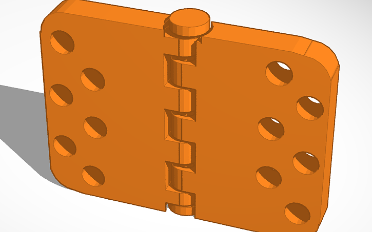 3D design Print-in-place hinge - Tinkercad