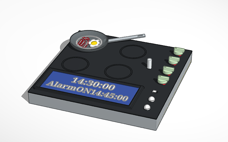 3d Design Copy Of Alarm Clock Project Tinkercad