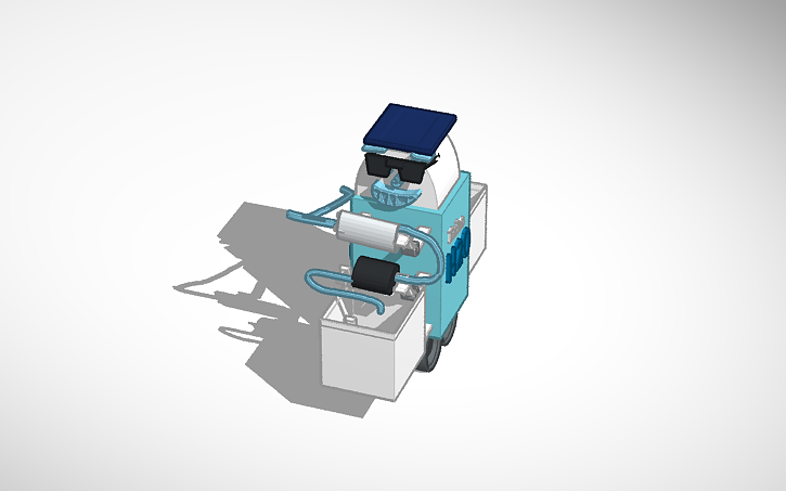 3D design Water Filter Robot - Tinkercad