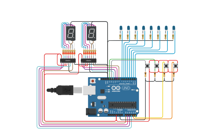 Circuit design Exp3_Part2 | Tinkercad
